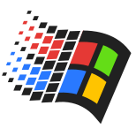 Windows 95 icon in Color Style