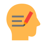 Writing Skills icon in Color Style