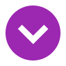 Down Button icon in Gradient Line Style