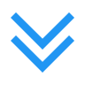 Double Down icon in Cute Outline Style