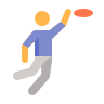 Frisbee icon in Ice Cream Style