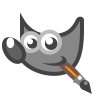 GIMP icon in Cute Color Style
