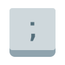 Semicolon button Icons - Free Download, PNG and SVG