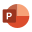 Icono de Microsoft PowerPoint 2019 estilo Color