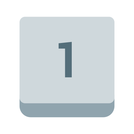 1 Key icon in Color Style