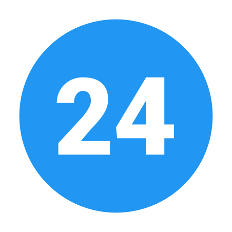 24 Circle icon in Color Style