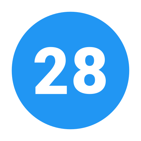 28 Circle icon in Color Style