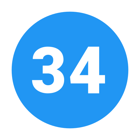 34 Circle icon in Color Style