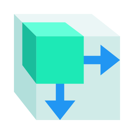 3D Model icon in Color Style