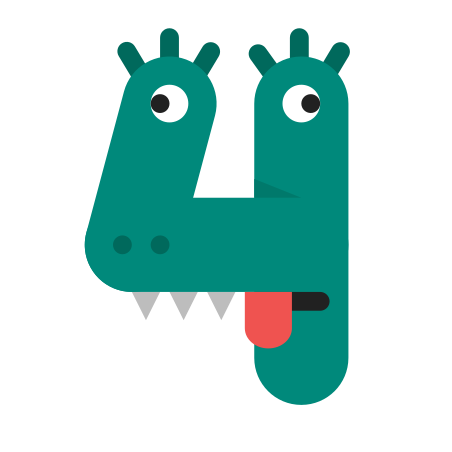 4 Cute icon in Color Style