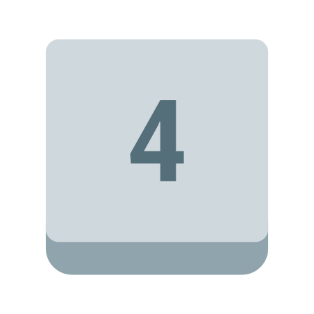 4 Key icon in Color Style