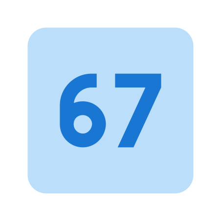 67 icon in Color Style