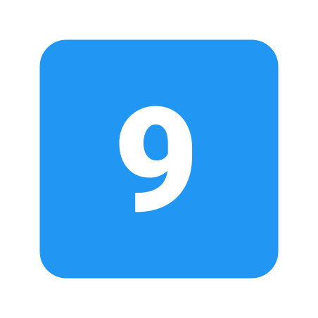 9 C icon in Color Style