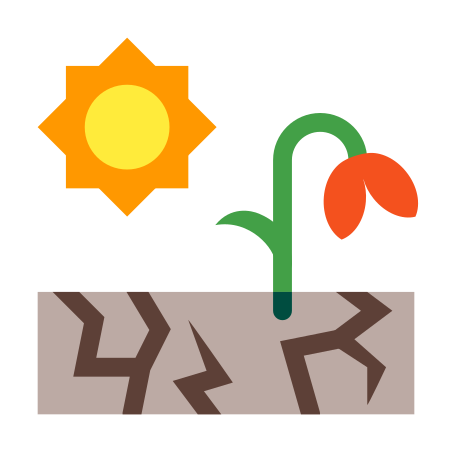 Drought icon in Color Style