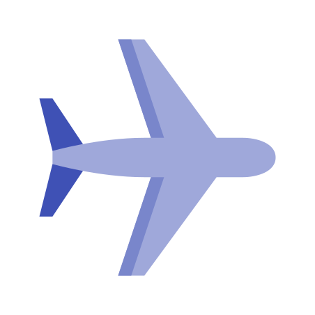 Plane icon in Color Style