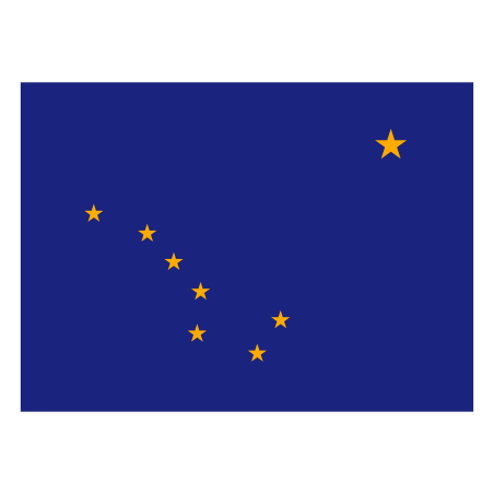 Alaska Flag icon in Color Style