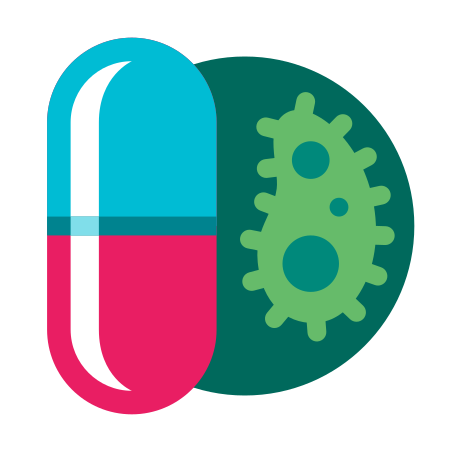 Antibiotic icon in Color Style