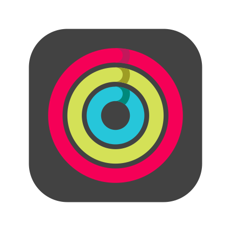 Apple Fitness icon in Color Style