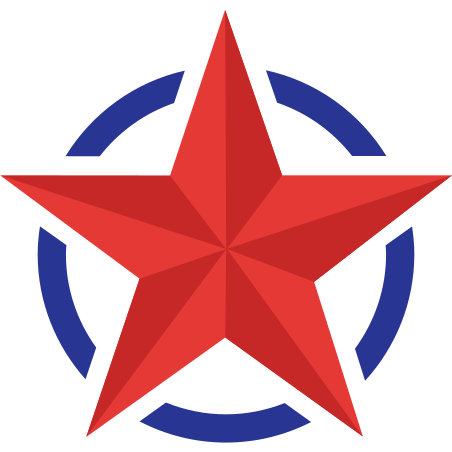 Army Star icon in Color Style