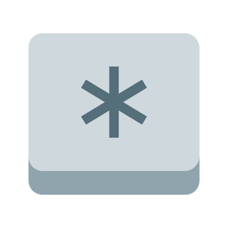 Asterisk Key icon in Color Style