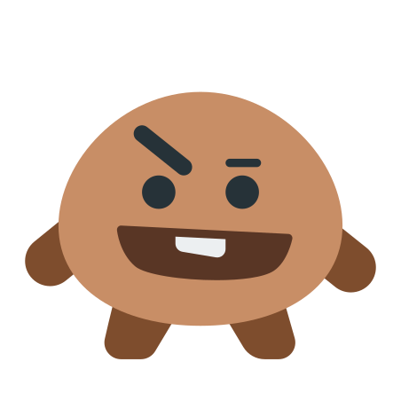 BT21 Shooky icon in Color Style