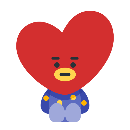 BT21 Tata icon in Color Style