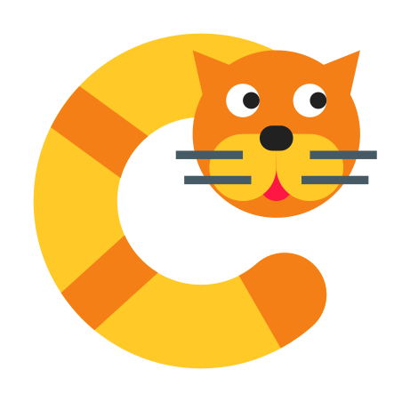 C Cute icon in Color Style