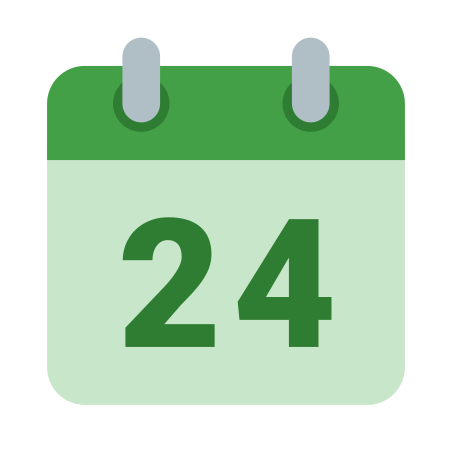 Calendar Week24 icon in Color Style