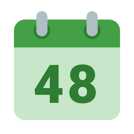 Calendar Week48 icon in Color Style