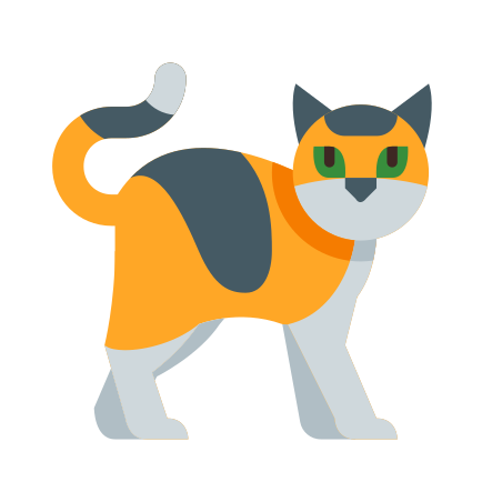 Calico Cat icon in Color Style