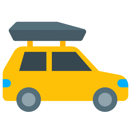 Car Roof Box icon in Color Style