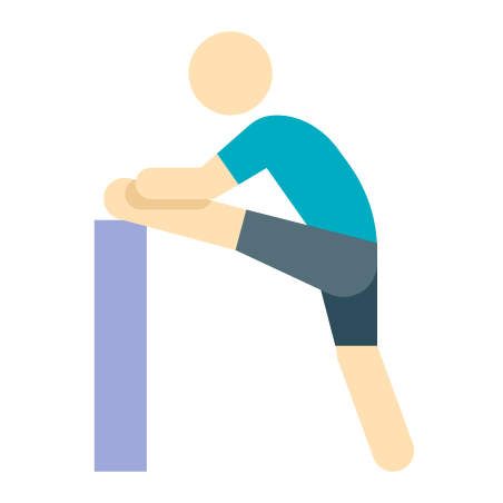 Clr_stretching Hamstring Skin Type 1 icon in Color Style