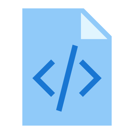 Code File icon in Color Style