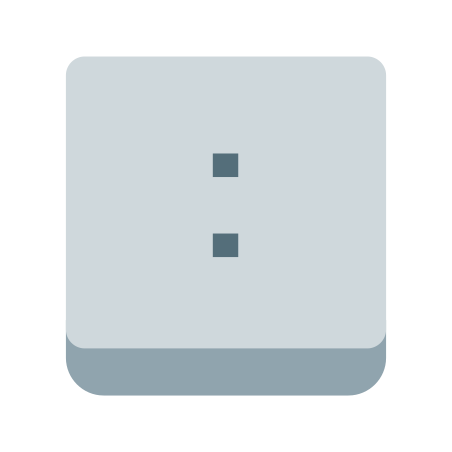 Colon Key icon in Color Style