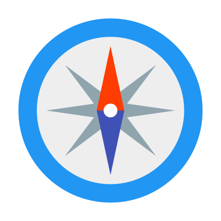 Compass North icon in Color Style