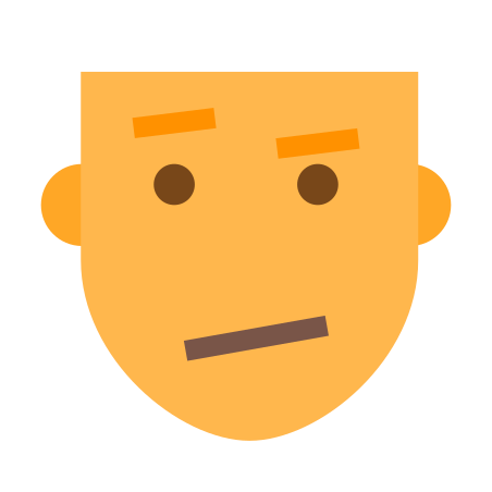 Concerned Face icon in Color Style