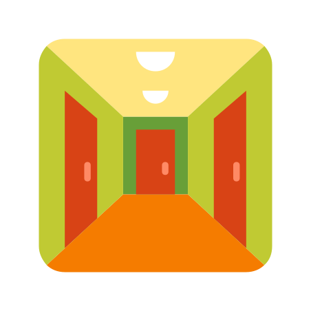 Corridor icon in Color Style