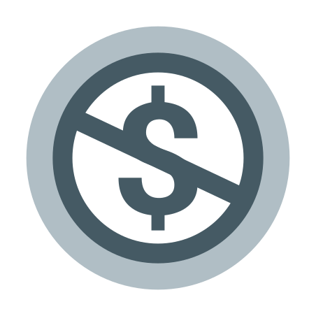 Creative Commons Nc icon in Color Style