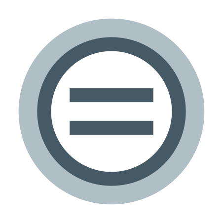 Creative Commons Nd icon in Color Style