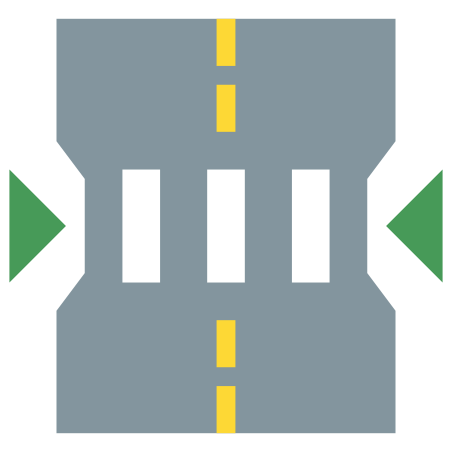 Curb Extension icon in Color Style