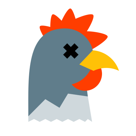 Dead Chicken icon in Color Style