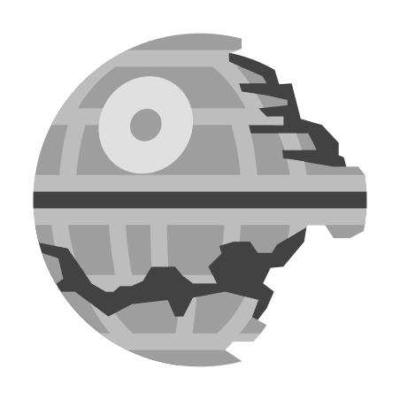 Death Star 2 icon in Color Style