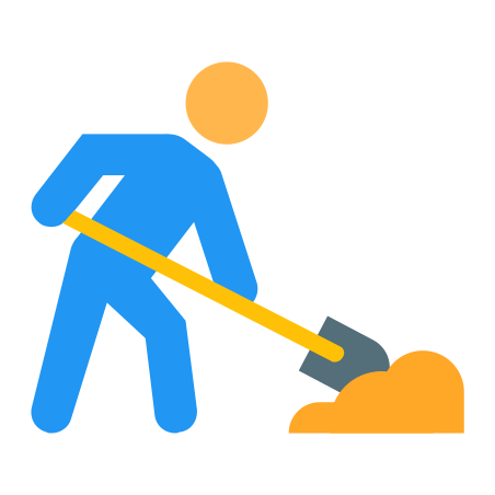 Digging icon in Color Style
