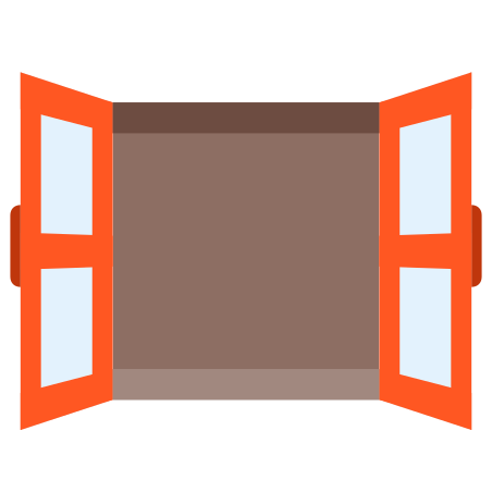 Double Door Open icon in Color Style