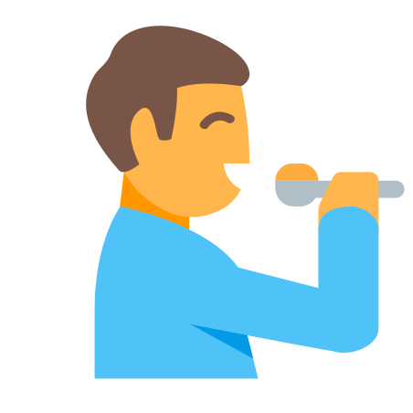 Eating Person icon in Color Style