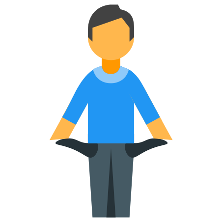 Empty Pockets icon in Color Style