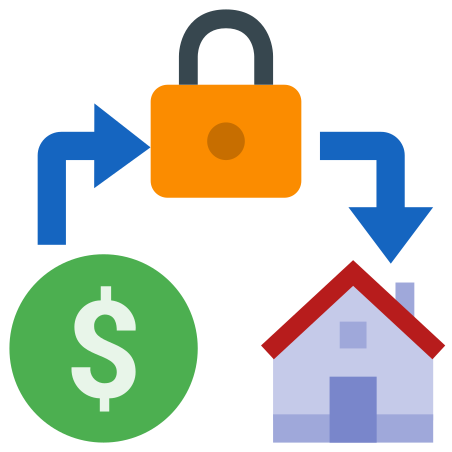 Escrow Process icon in Color Style