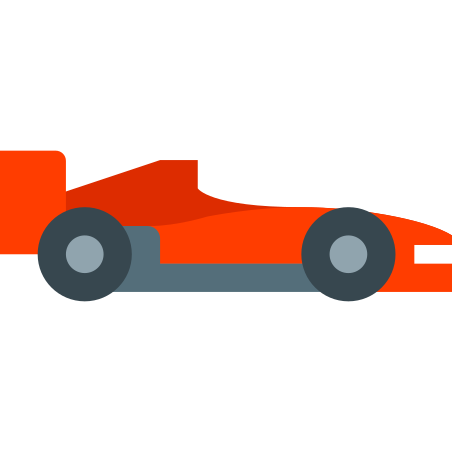 F1 Car icon in Color Style