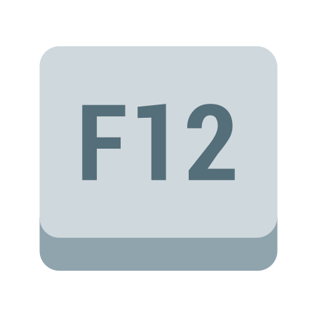 F12 Key icon in Color Style