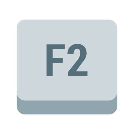 F2 Key icon in Color Style